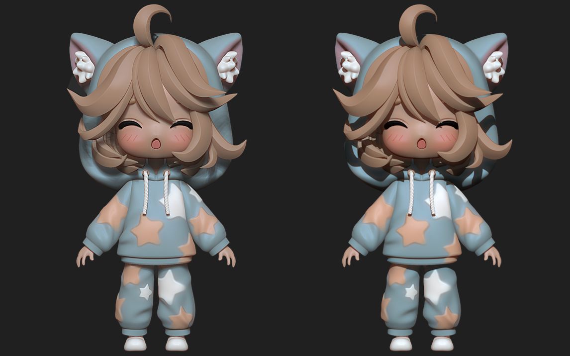 ZBrush手办盲盒制作、520不知道送什么?手把手教你做个盲盒摆件