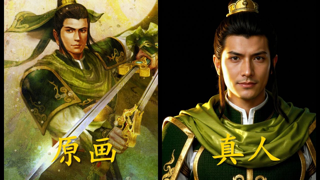 【AI生成】《真三国无双》历代角色形象真人化——刘备篇