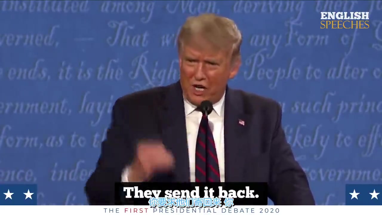 英语演讲美国总统辩论2020亮点