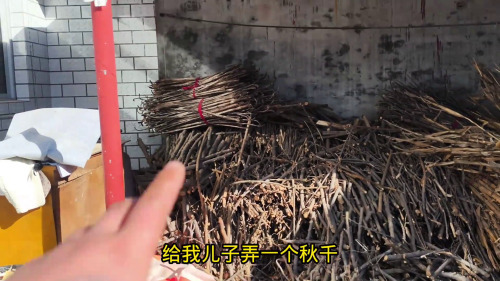 给儿子做了个简易的秋千,农村人有咱农村的玩法,小时候的回忆