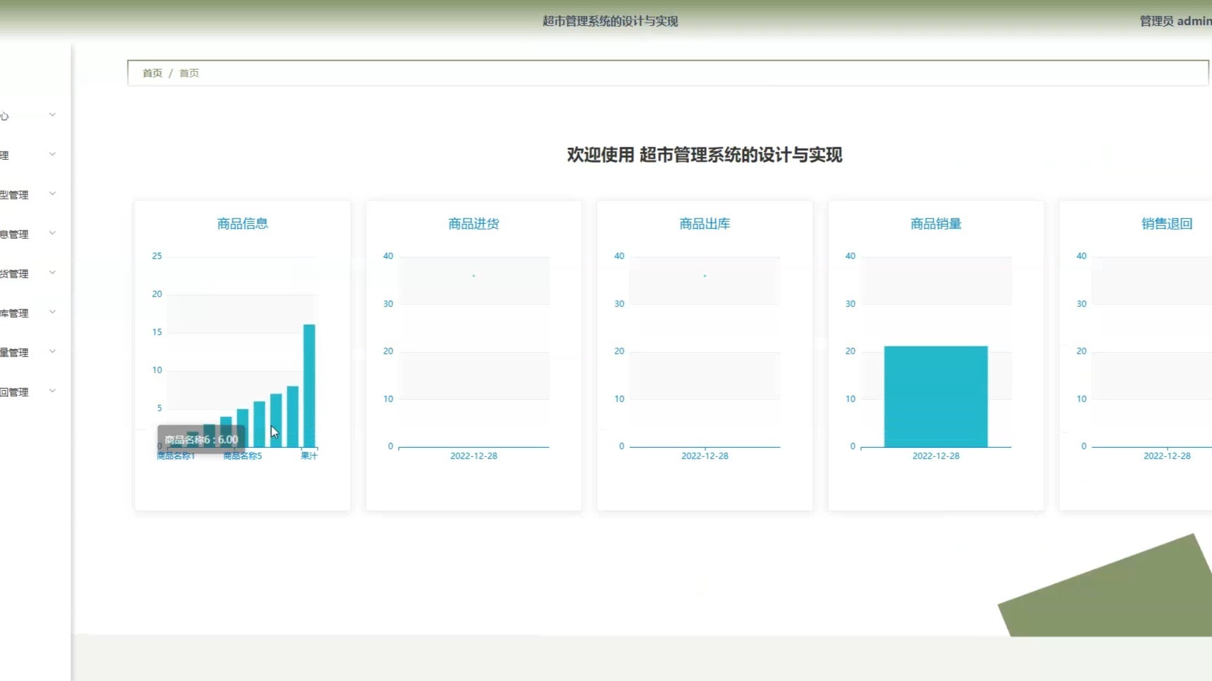 计算机毕业设计源码案例-基于springboot的超市管理系统的设计与实现...