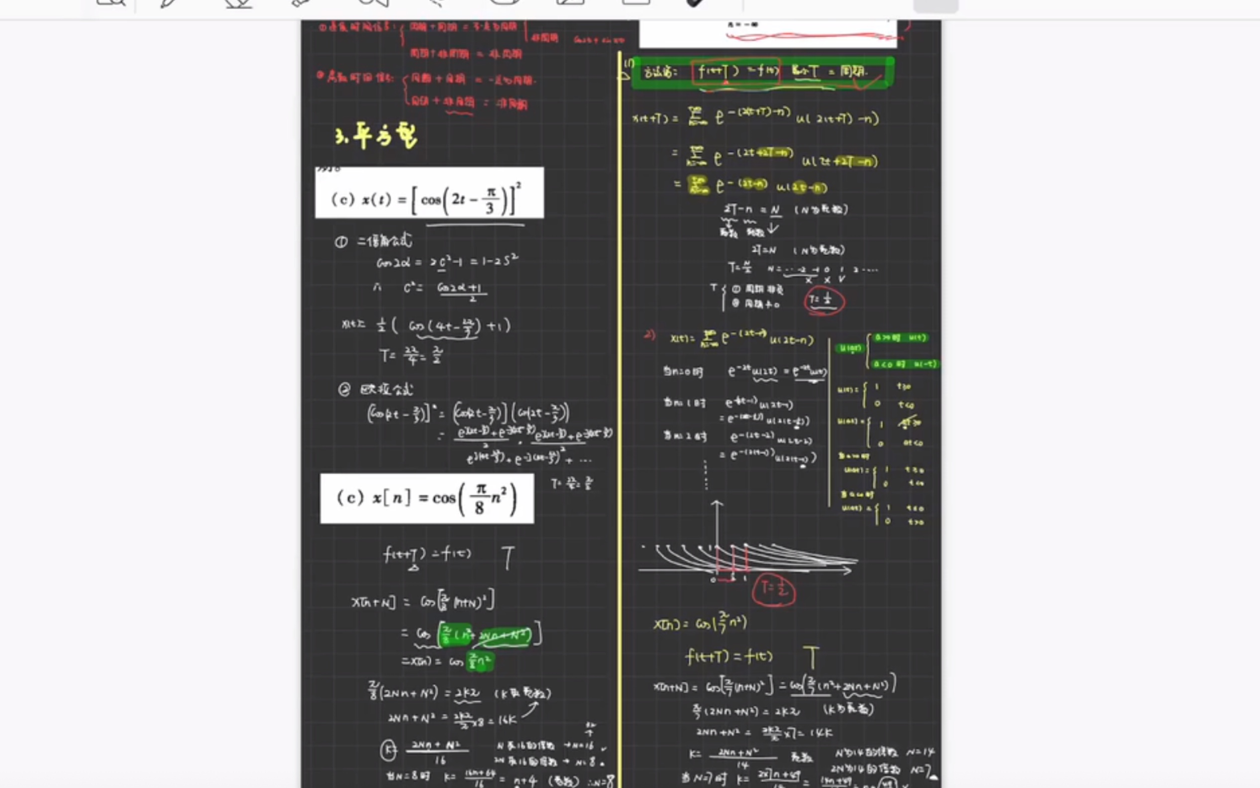 信号与系统 考研范围内所有周期信号的求解问题!-2023-1-3 13:23:33