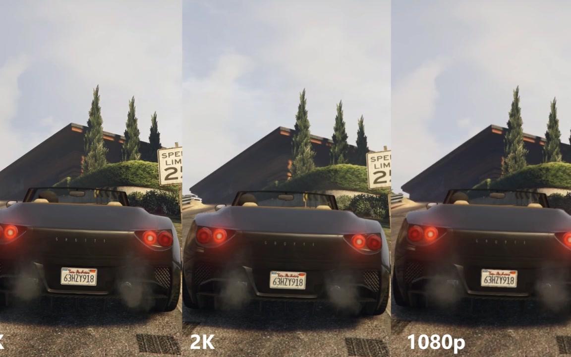 显示屏4k、2k 、1080p对比