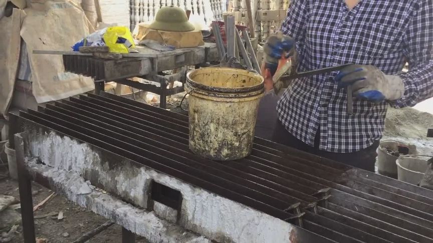 惊人的模具和铸造混凝土工作,如何建立模具混凝土板