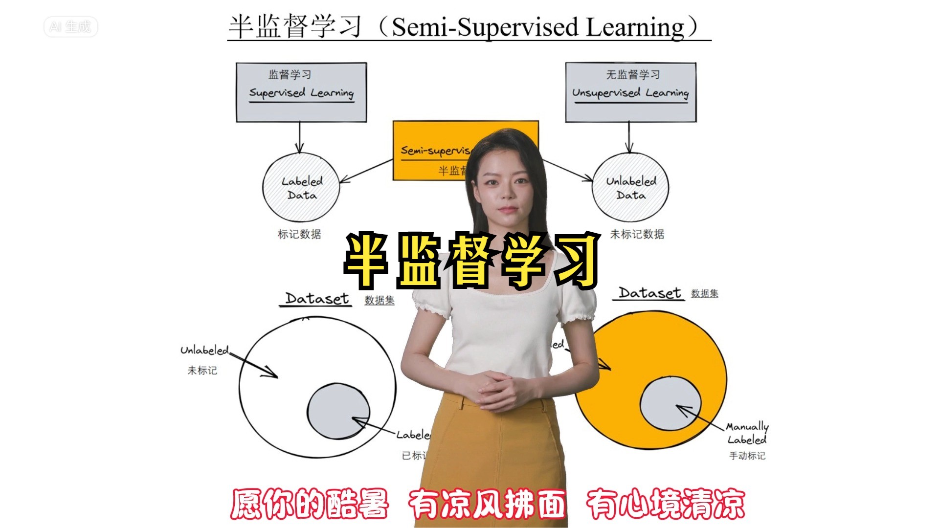 半监督学习—人工智能词典43免费课程 深度学习入门 #人工智能学习 #...