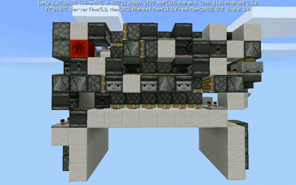 [MCBE]8x8活塞门 顶部 高压&高速