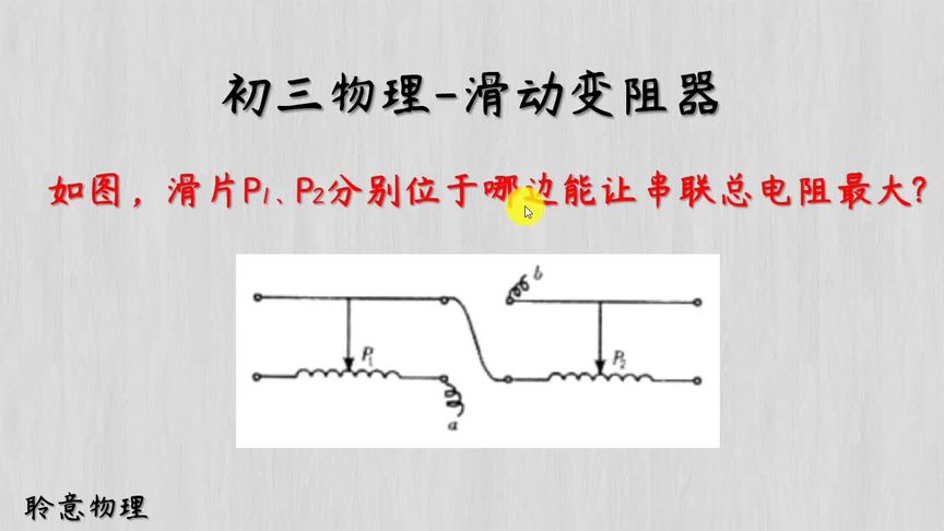 猴儿老师讲物理,滑动变阻器的最大阻值怎么看?两个滑变来教你