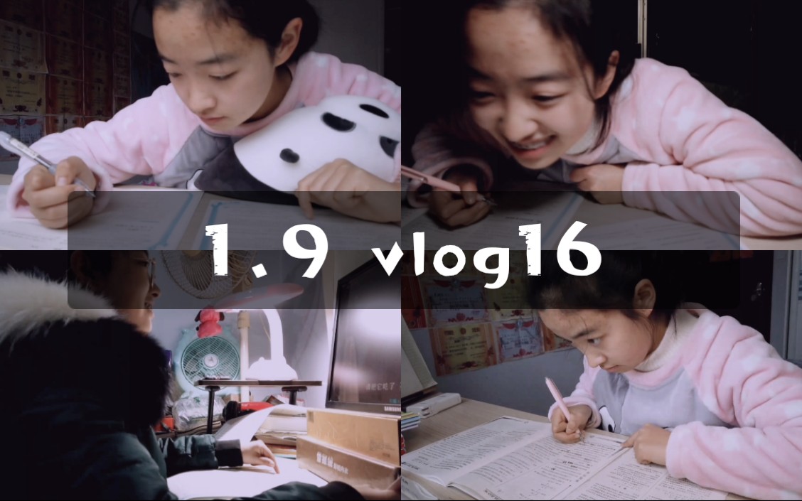 【1.9 vlog16】边追剧边肝寒假作业,快乐‖高一寒假初步计划和肝作业...
