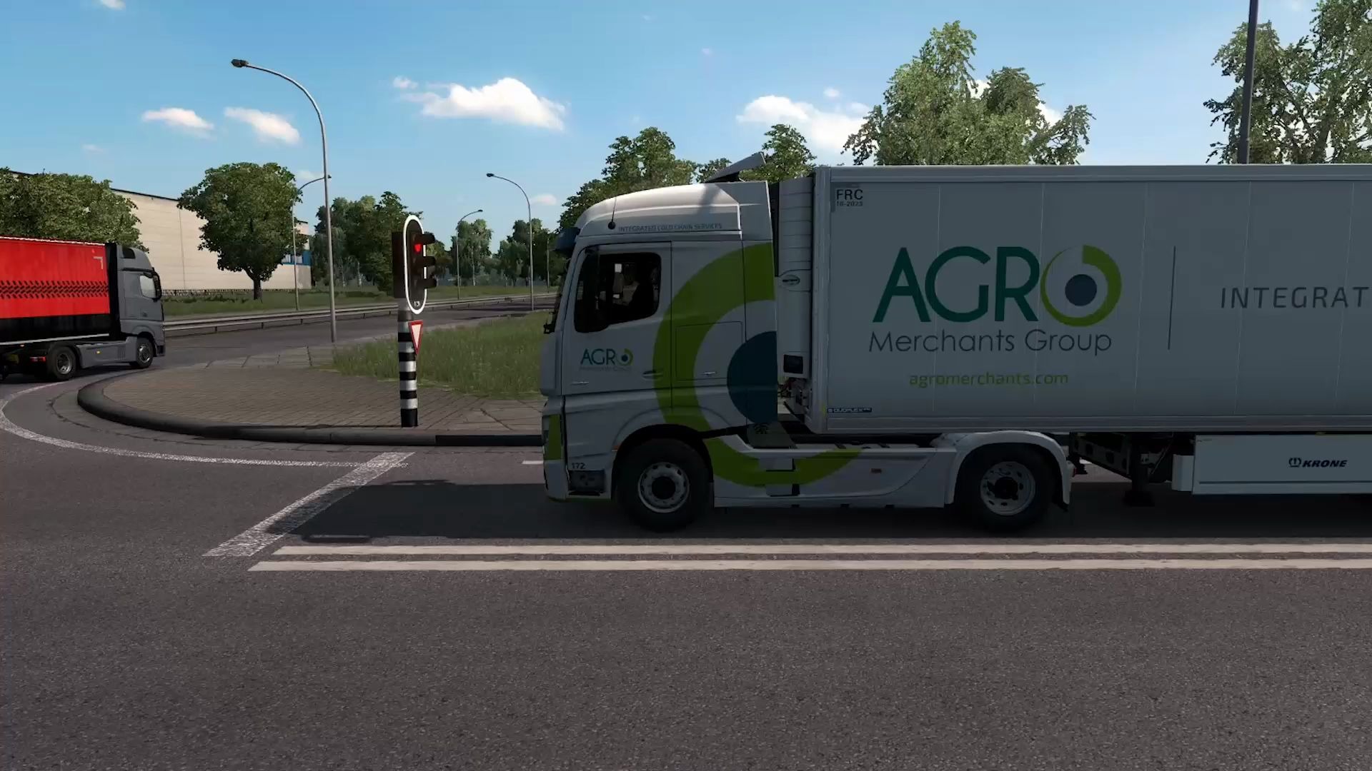 欧洲卡车模拟2 #32 奔驰Actros 越过荷兰边境抵达德国边境