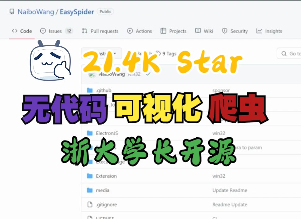太逆天了!浙大学长开源无代码可视化开源爬虫软件EasySpider