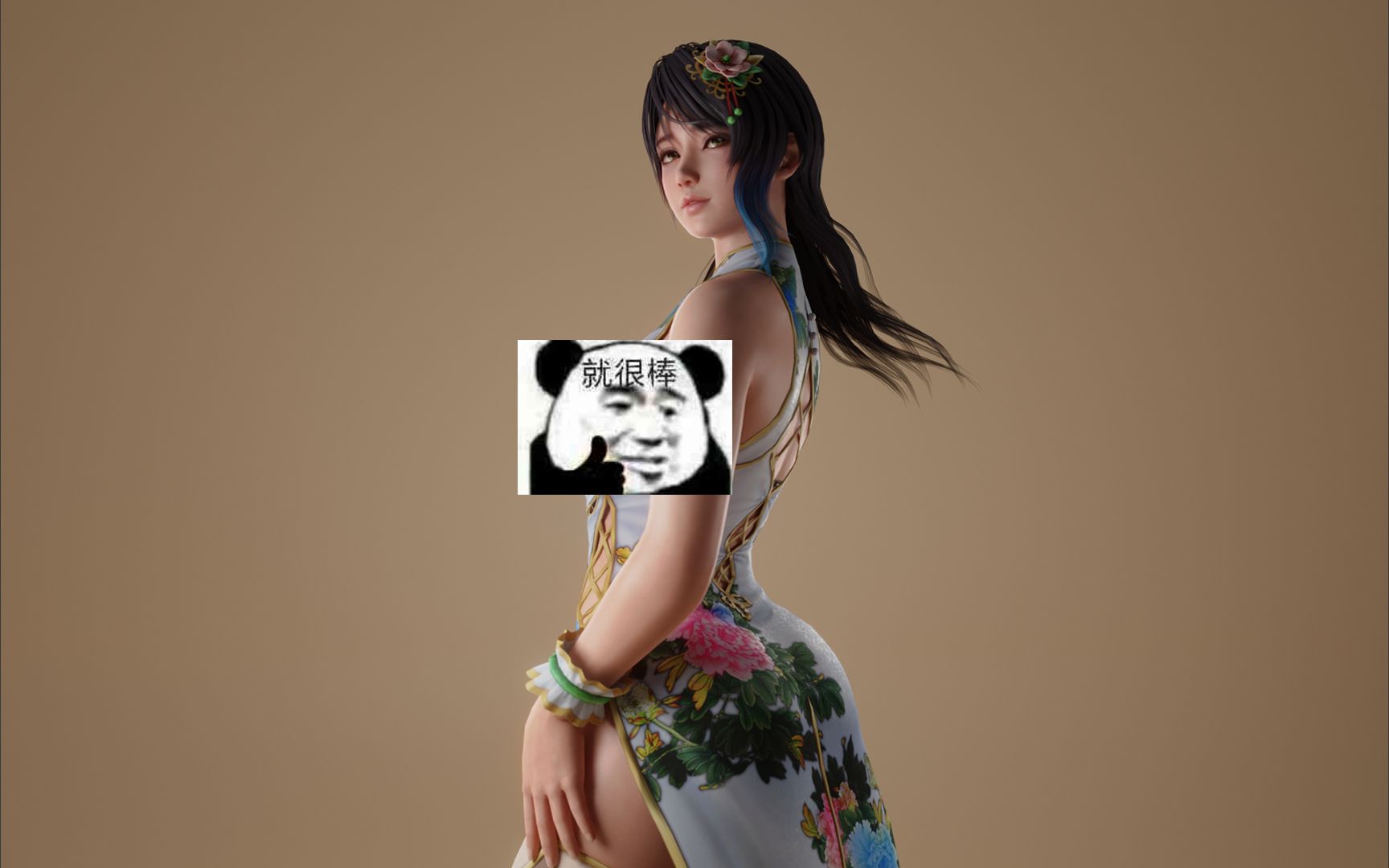 【Blender角色】死或生 珊迪旗袍服装渲染【工程分享】