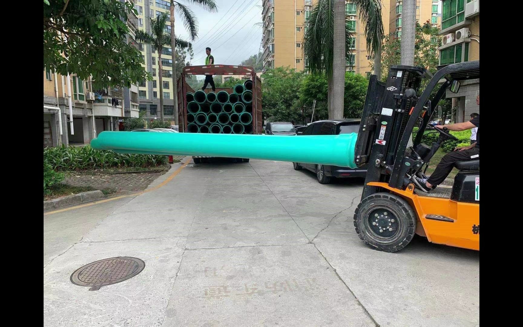 深圳罗湖区小区改造使用小牛提供的PVC-UH管材