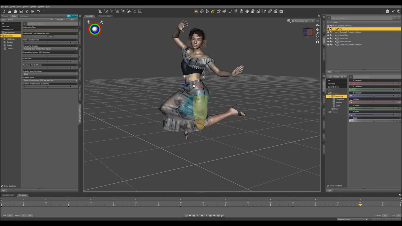 dForce for Daz Studio 使用视频教程