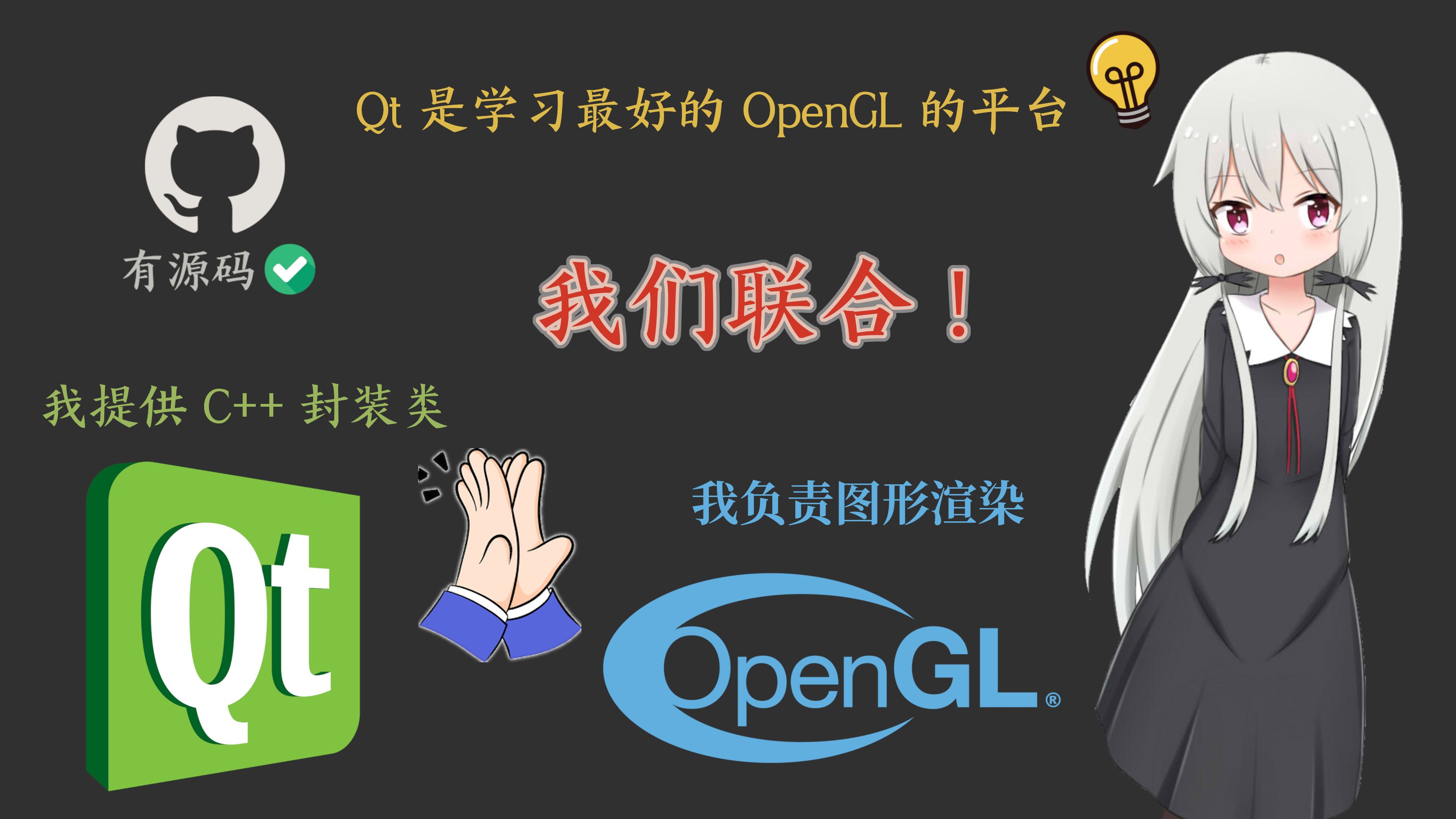 【Qt+OpenGL】QOpenGLWidget 详解!开箱即用的 OpenGL 全套封装