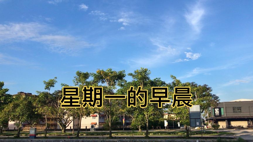 今天星期一,天气很好,心情也好,开始新的一个星期的工作。