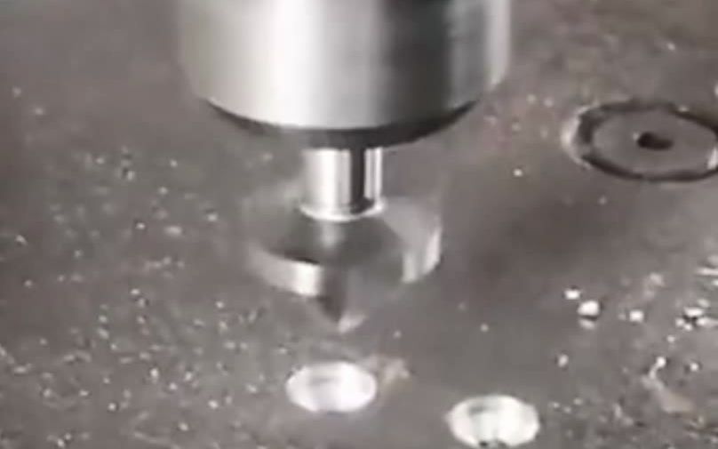 三刃单刃倒角刀加工视频