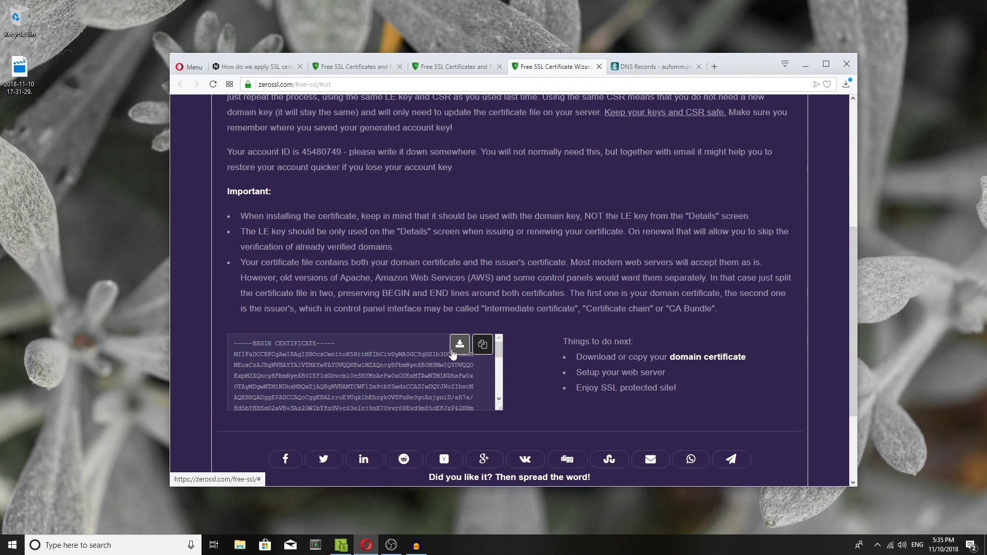 如何申请免费的SSL证书