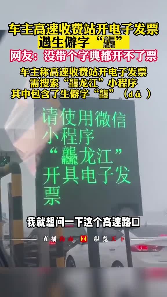 .b>开电子发票,遇生僻字"龘",网友:没带个字典都开不了票