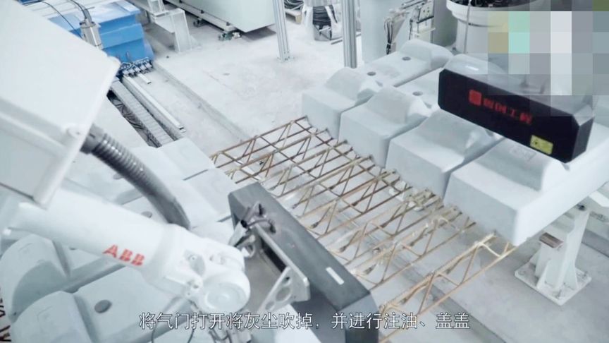 吉首轨枕厂全国首条双块式轨枕2乘4智能化生产线