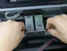 佳能 815 816墨盒MP288 259 368 428连供系统左边走线安装