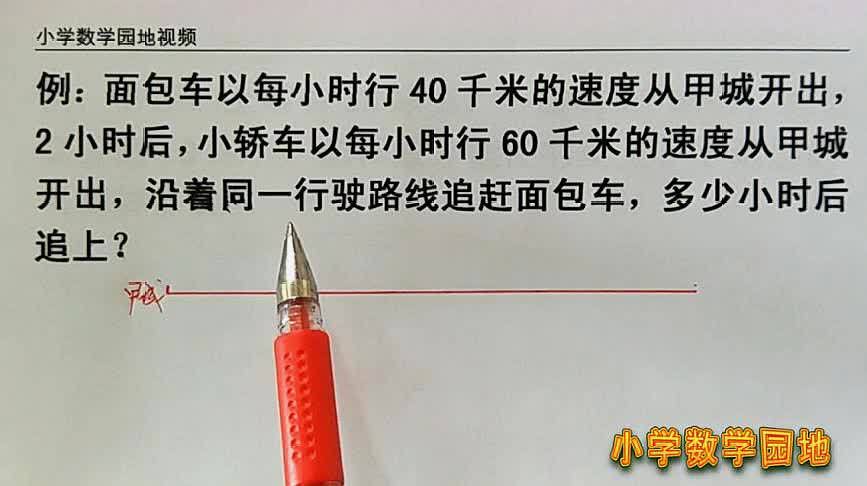 小学四年级数学奥数课堂 行程问题中的