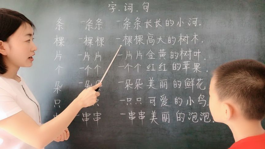 一年级语文:量词、组词、造句