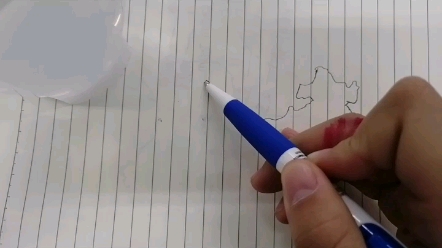 手绘中国地图轮廓