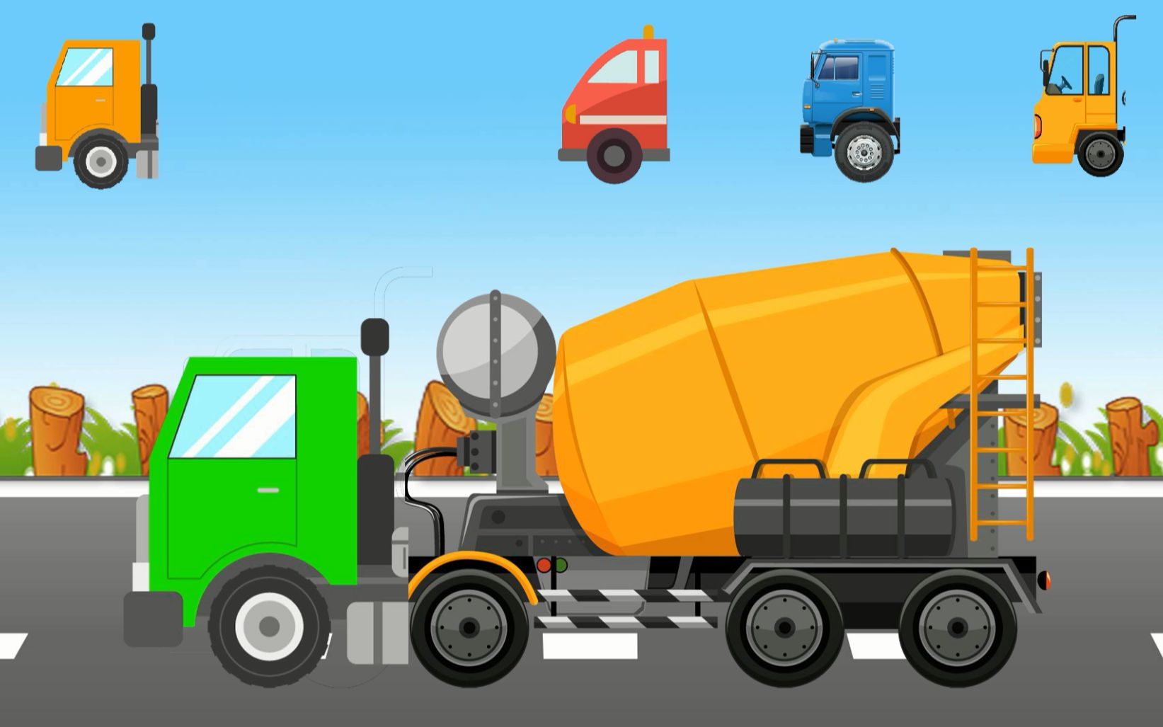 认识混凝土搅拌车,自卸翻斗车,石油运输车等工程车