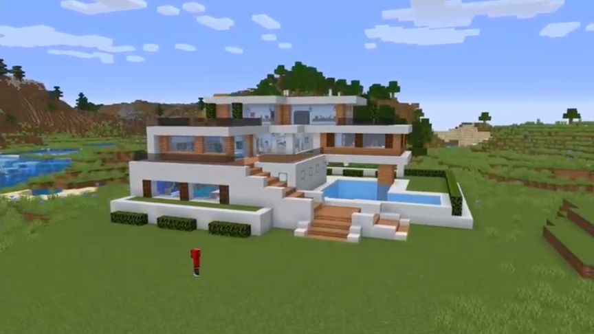 MC我的世界教程 :如何建造现代别墅 | 可以有个关注吗