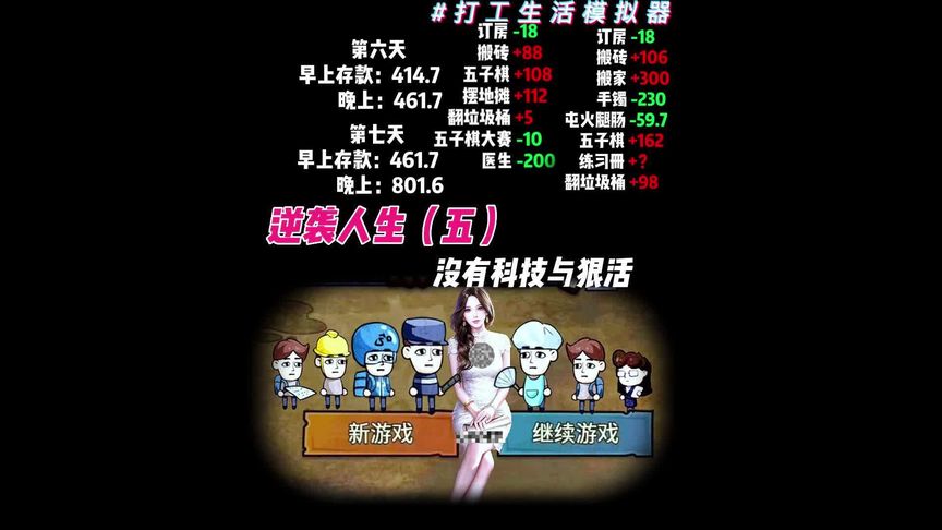 打工逆袭第7天可以当保安了#打工生活模拟器 #抖音小游戏 #保安