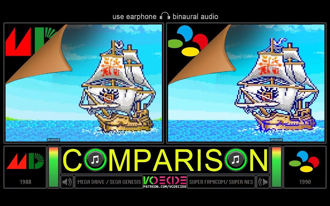 光荣经典游戏《大航海时代》MD vs SFC 并排对比 | VCDECIDE