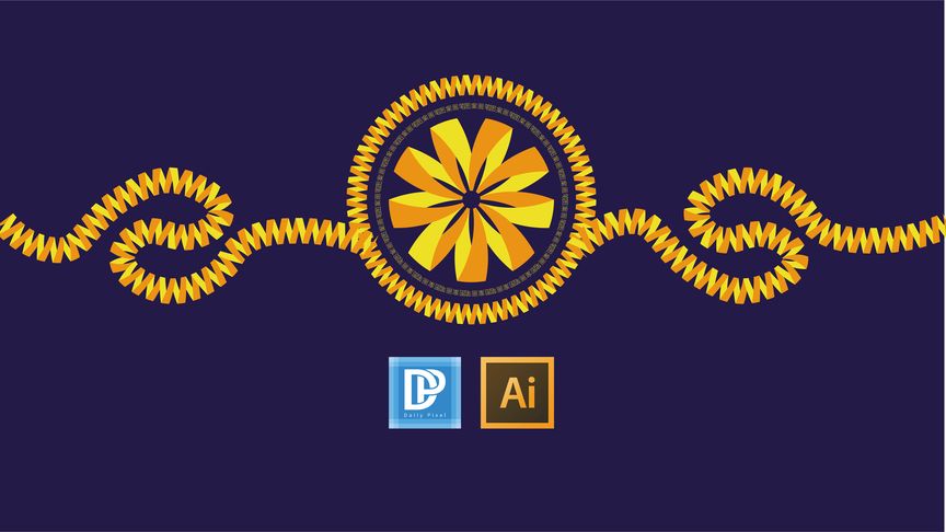 【AI教程】用图案画笔制作特殊描边效果