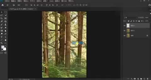 ps怎么制作光线