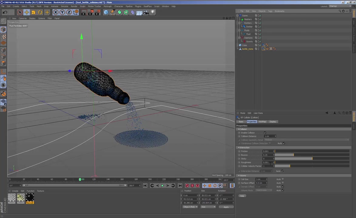 【C4D/RF】流体动力你找不出的原因在这里 细节设置Realflow for c4d...
