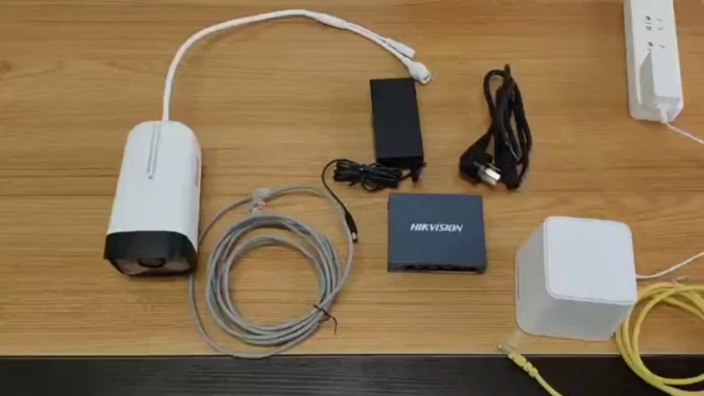 POE摄像机交换机连接后加入网络操作视频