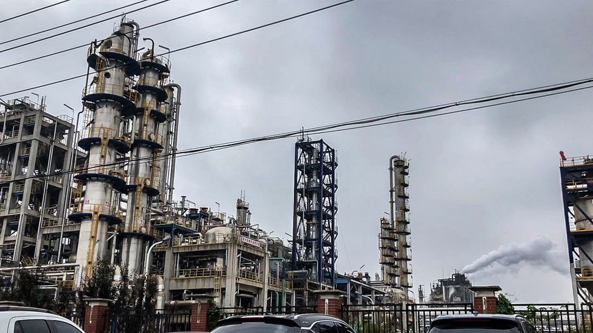 第一次近距离感受南京最大的化工基地,太壮观了!