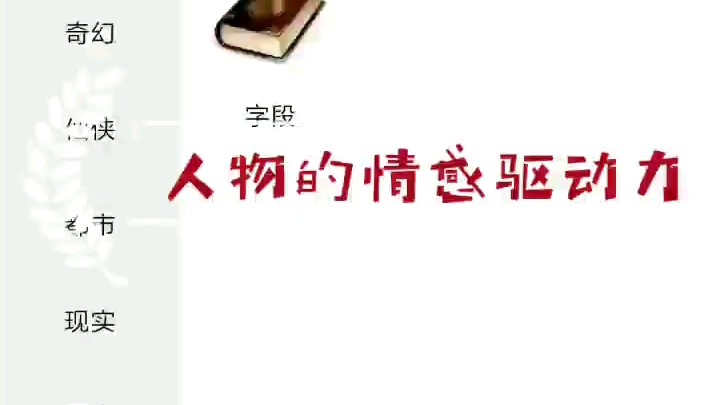 小说如何驱动情感?微信小程序“写书助手”小说资料库