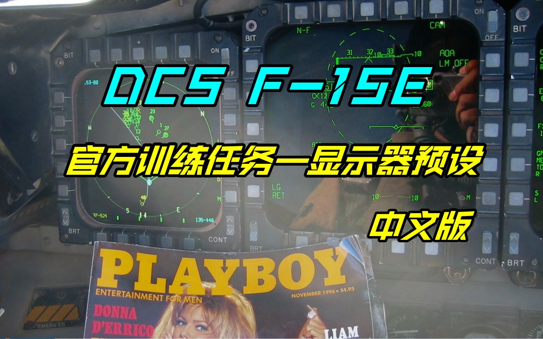 【DCS World】F-15E 打击鹰官方训练任务 —— 显示器预设 中文版