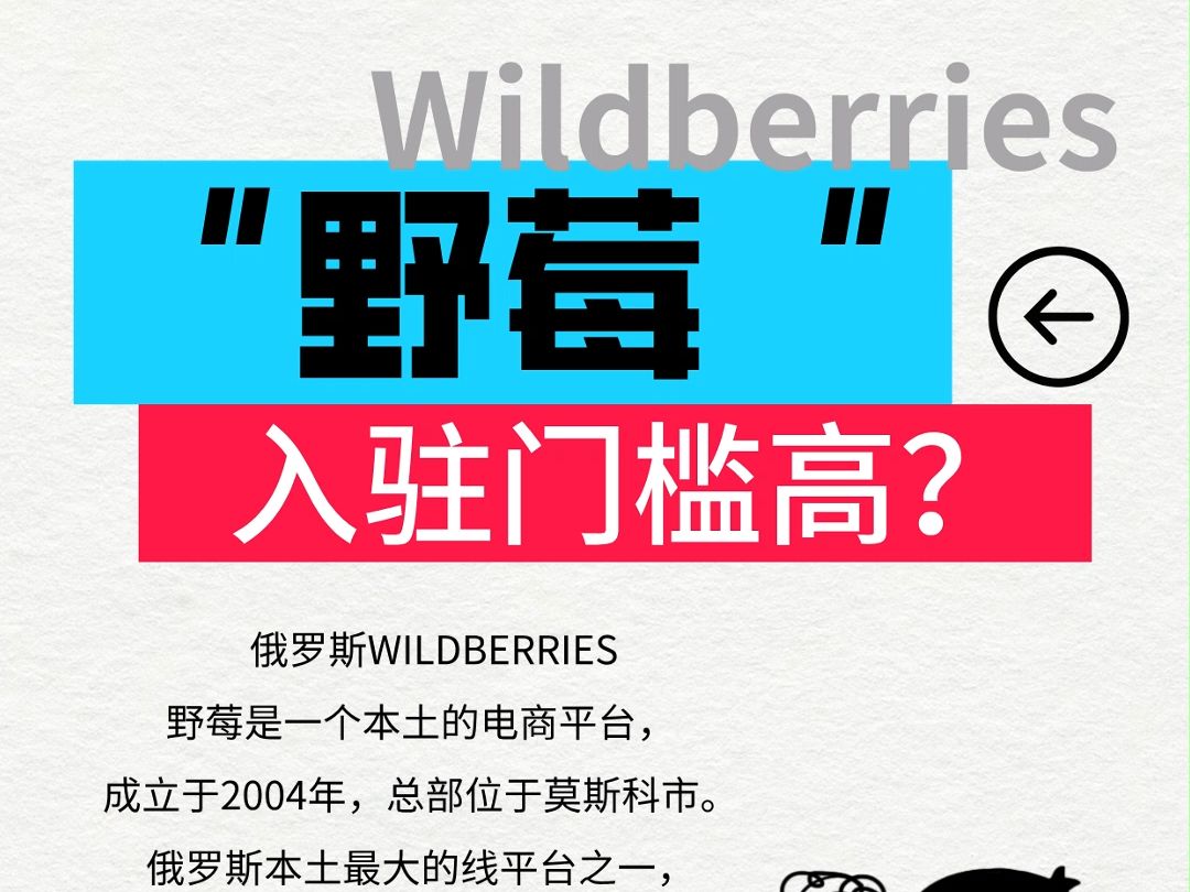 wildberries跨境电商平台入驻解析,俄罗斯头部电商平台