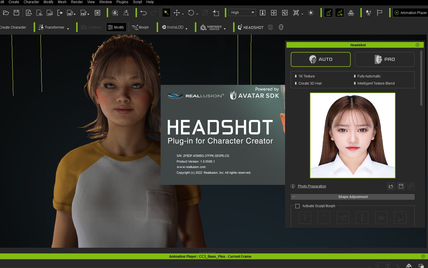 CC4.0爆头插件headshot插件安装去水印以及发送到iclone调节动画...