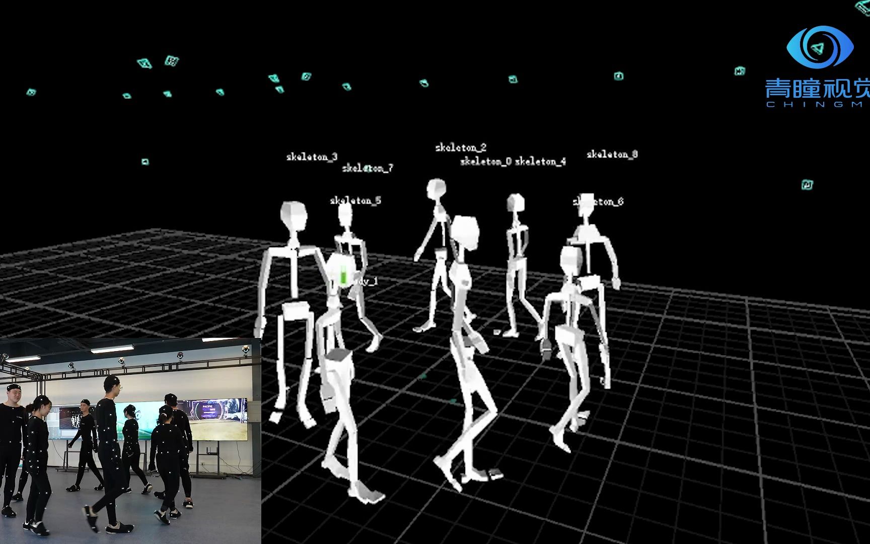 青瞳视觉高精度MC系列光学动作捕捉系统,多人全身动捕毫无压力!