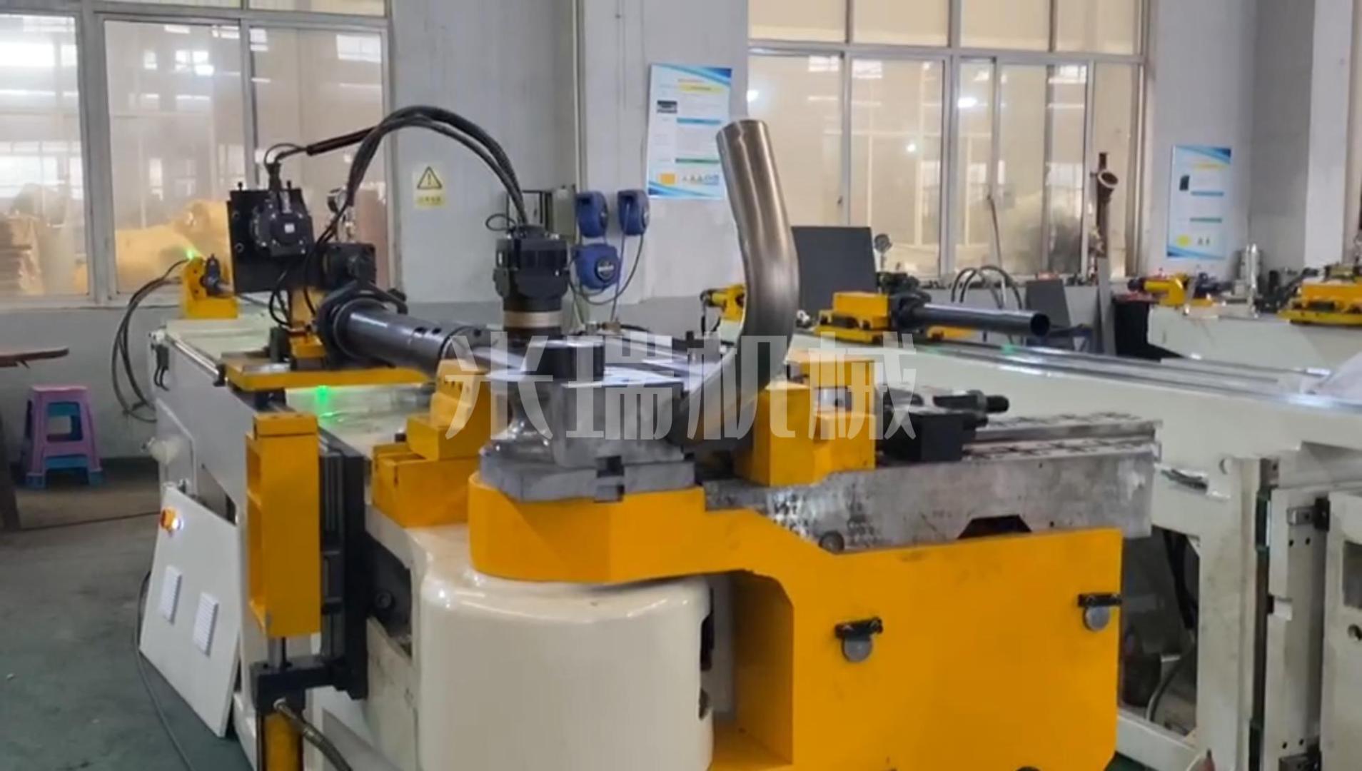 数控弯管机弯圆管现场