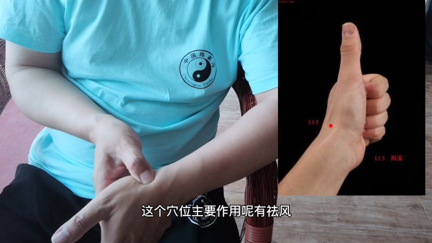 调理眼睛红肿,手腕疼痛的阳溪穴位置在哪?