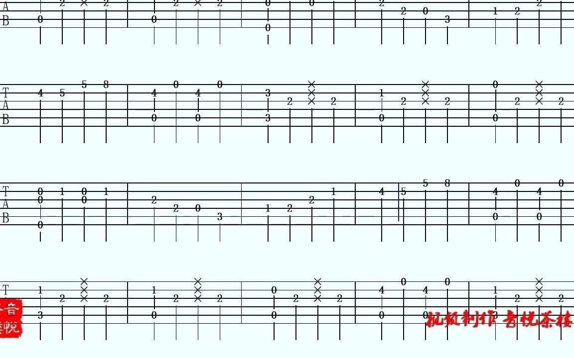 《植物大战僵尸》背景音乐吉他谱,喜欢听的就来