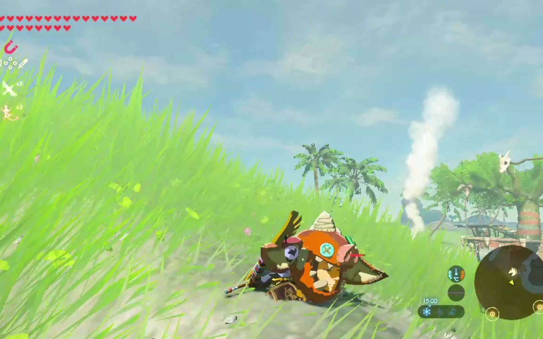 《塞尔达传说:旷野之息》被活埋处决的林克