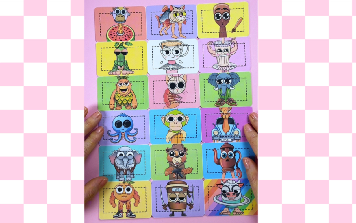 自制外国山海经连体撕撕乐#手工制作#二次元#撕撕乐