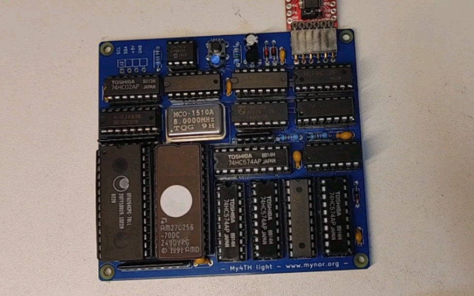 My4TH Light 仅使用13个逻辑芯片组成的CPU 架构精简 功能完备