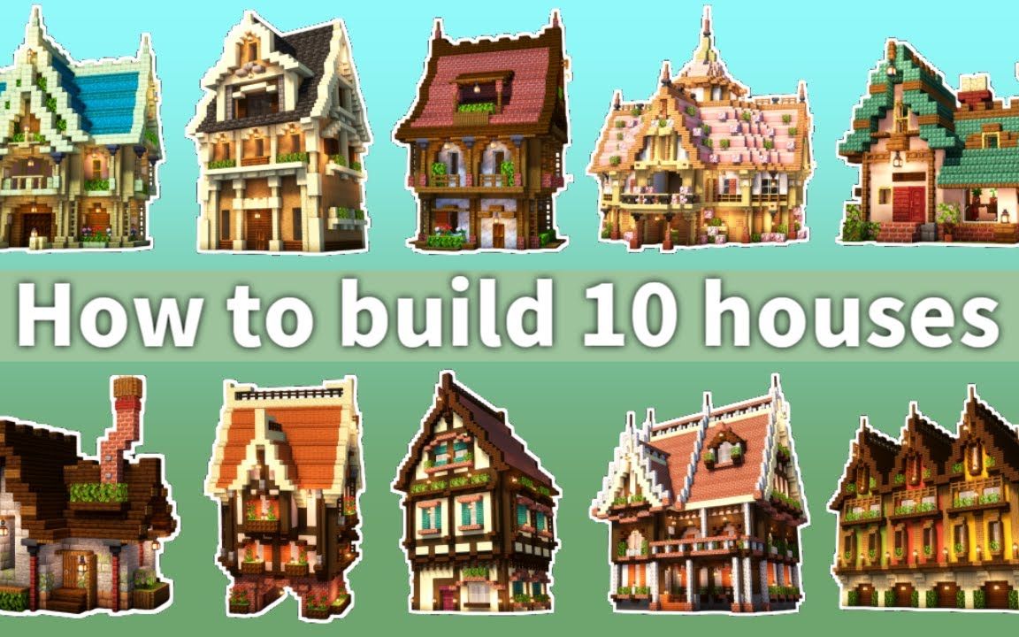 我的世界建筑教程:建造10座可爱建筑 !(搬运)_哔哩哔哩bilibili_我的世界...
