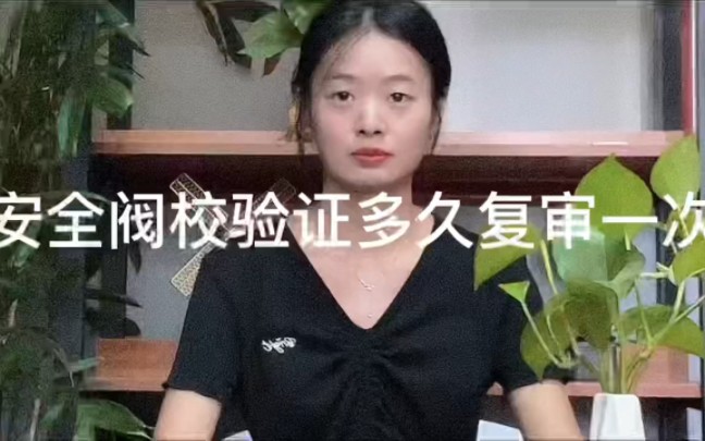 安全阀校验证多久复审一次