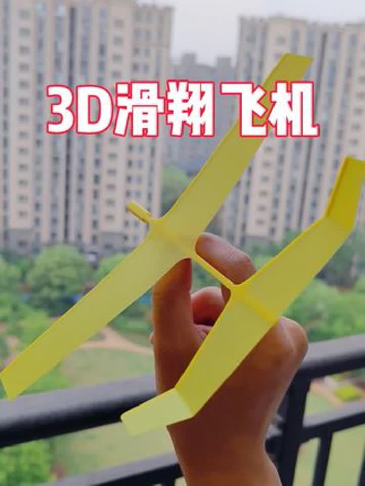 今日大风,放飞一架3D打印的飞机模型!